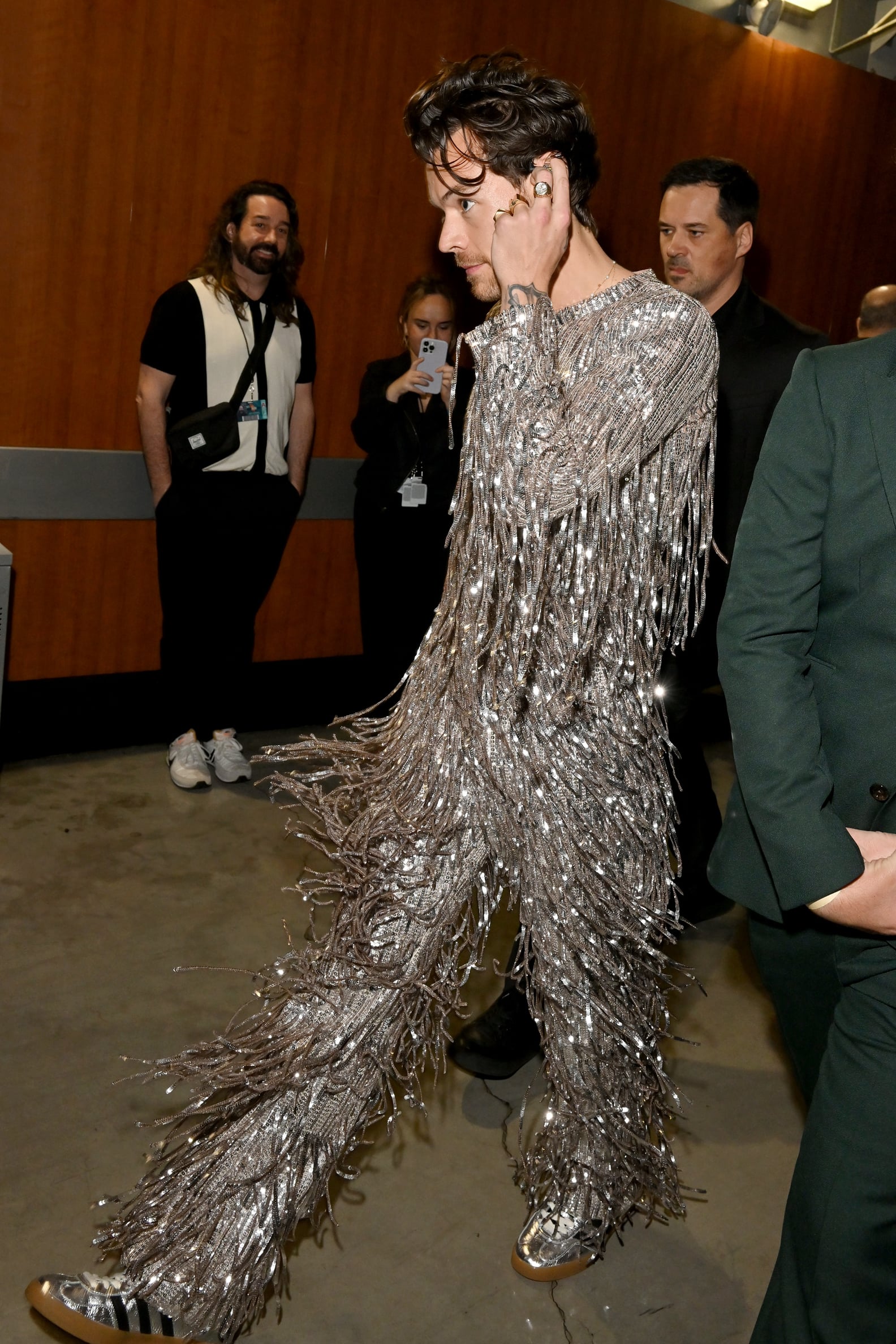 Harry Styles's Egonlab Crystal Jumpsuit at Grammys 2023 | PS Fashion