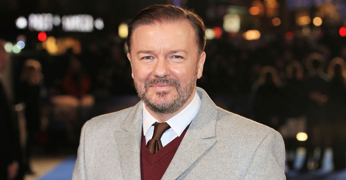 Ricky Gervais Calls Out Hunter's Smiling Selfie | PS Celebrity