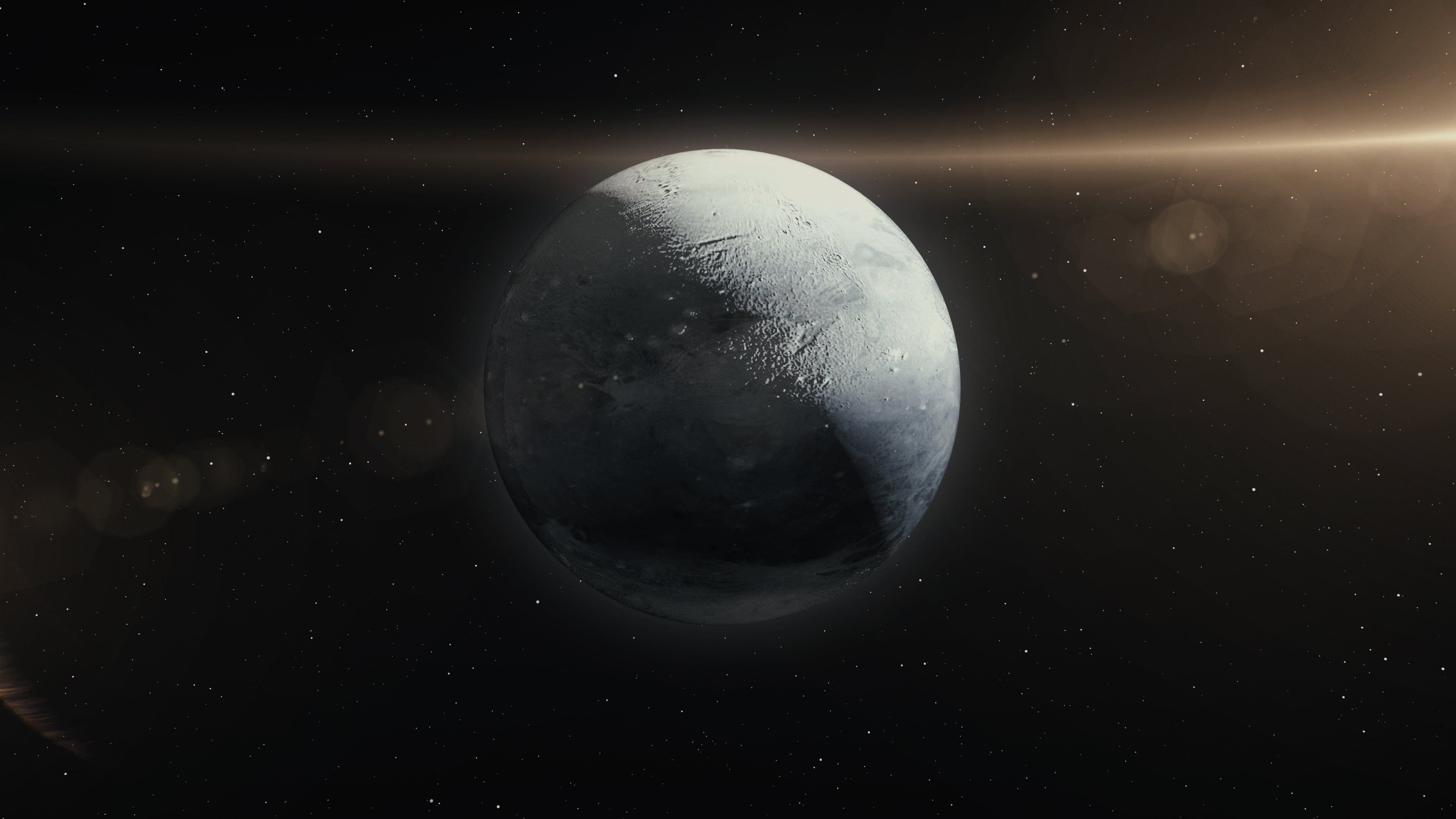 Planet Pluto Outside