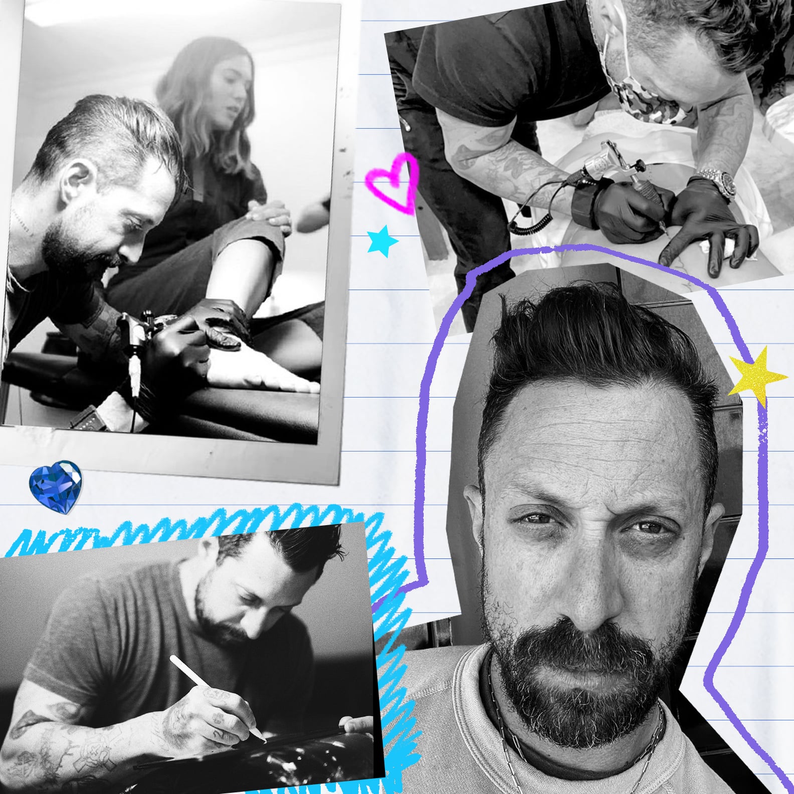 Celebrity Tattoo Artist Daniel Winter's Big Career Moments | PS Beauty