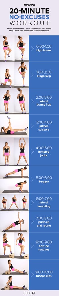 One-and-Done Workout | Printable Cardio Workouts | POPSUGAR Fitness Photo 3
