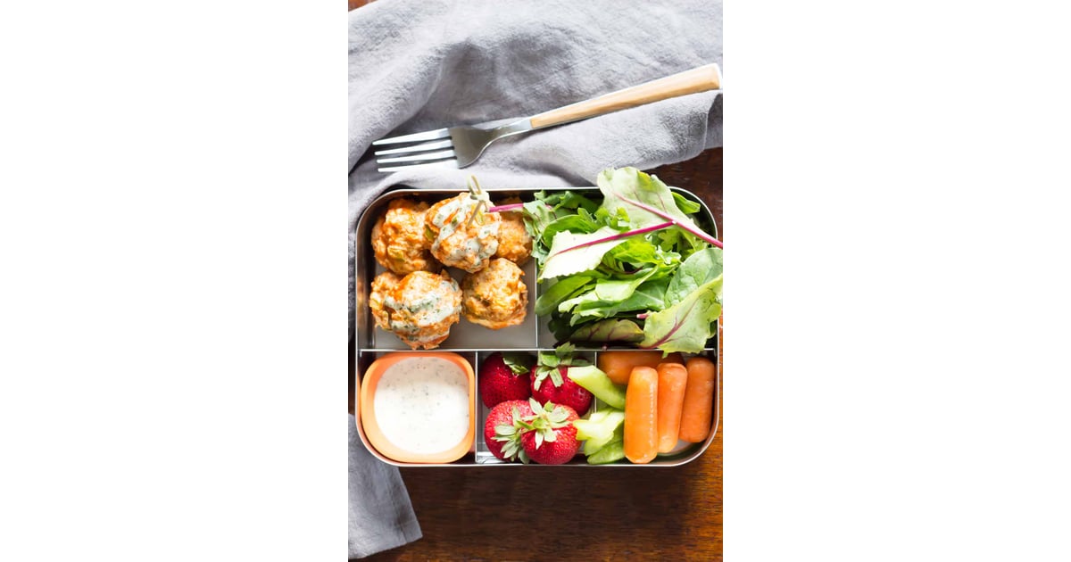 Buffalo Chicken Meatballs Bento Box | Healthy Lunches For Teens ...
