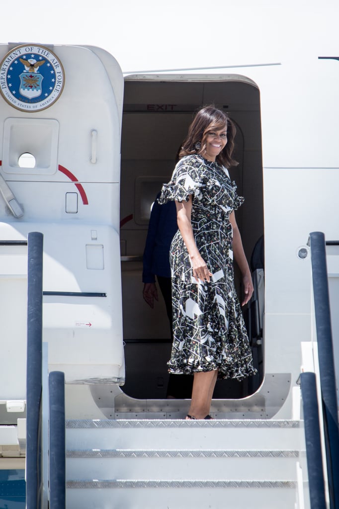 Michelle Obama's Floral Dress in Spain July 2016 | POPSUGAR Fashion