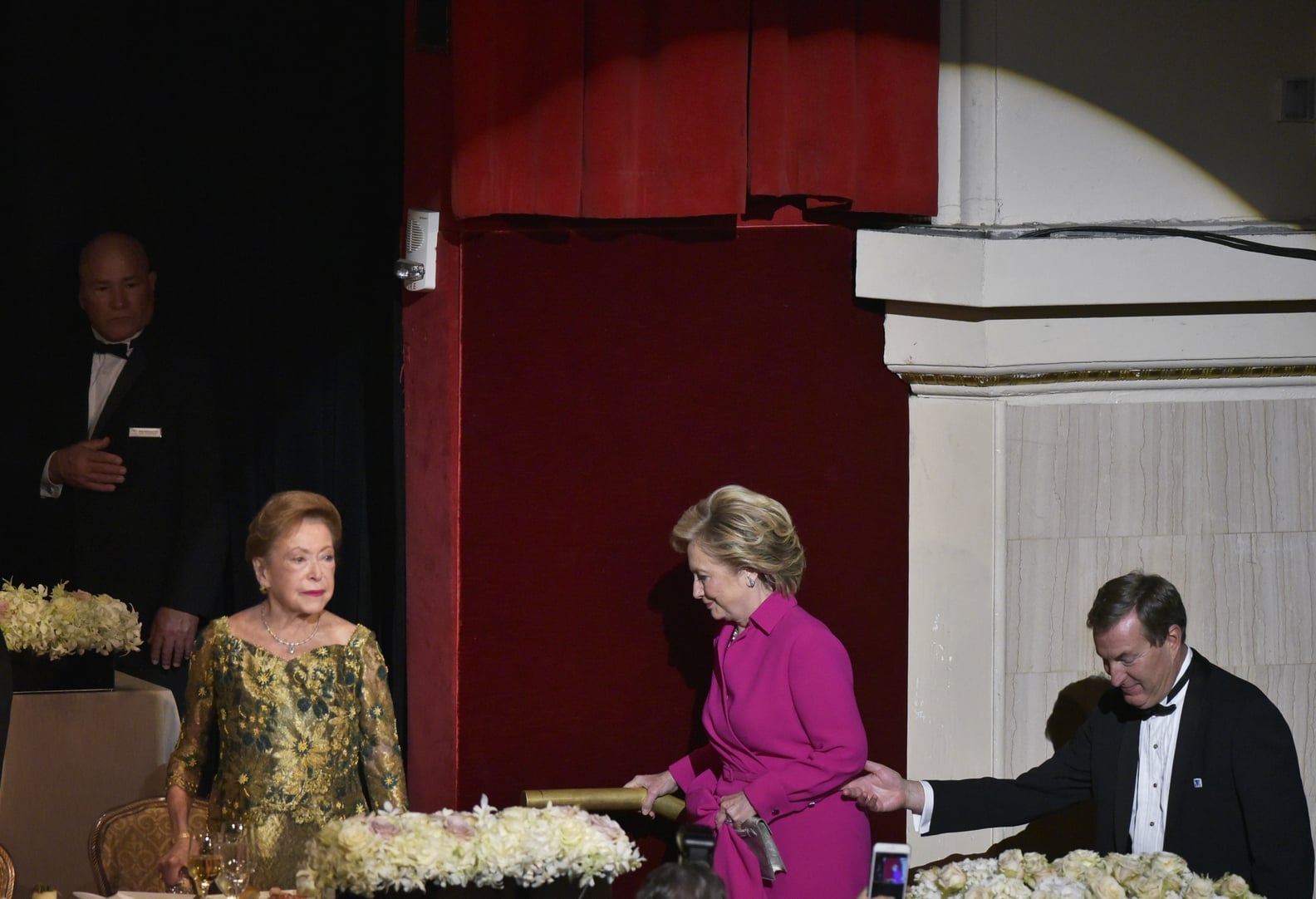 Hillary Clinton's Pink Ralph Lauren Gown October 2016 | POPSUGAR Fashion