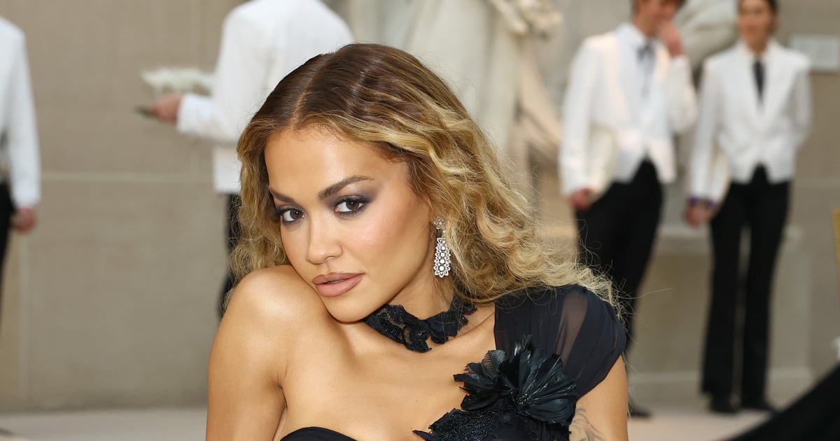 Rita Ora Looks Red Hot In A Plunging See Through Lace Dress Over