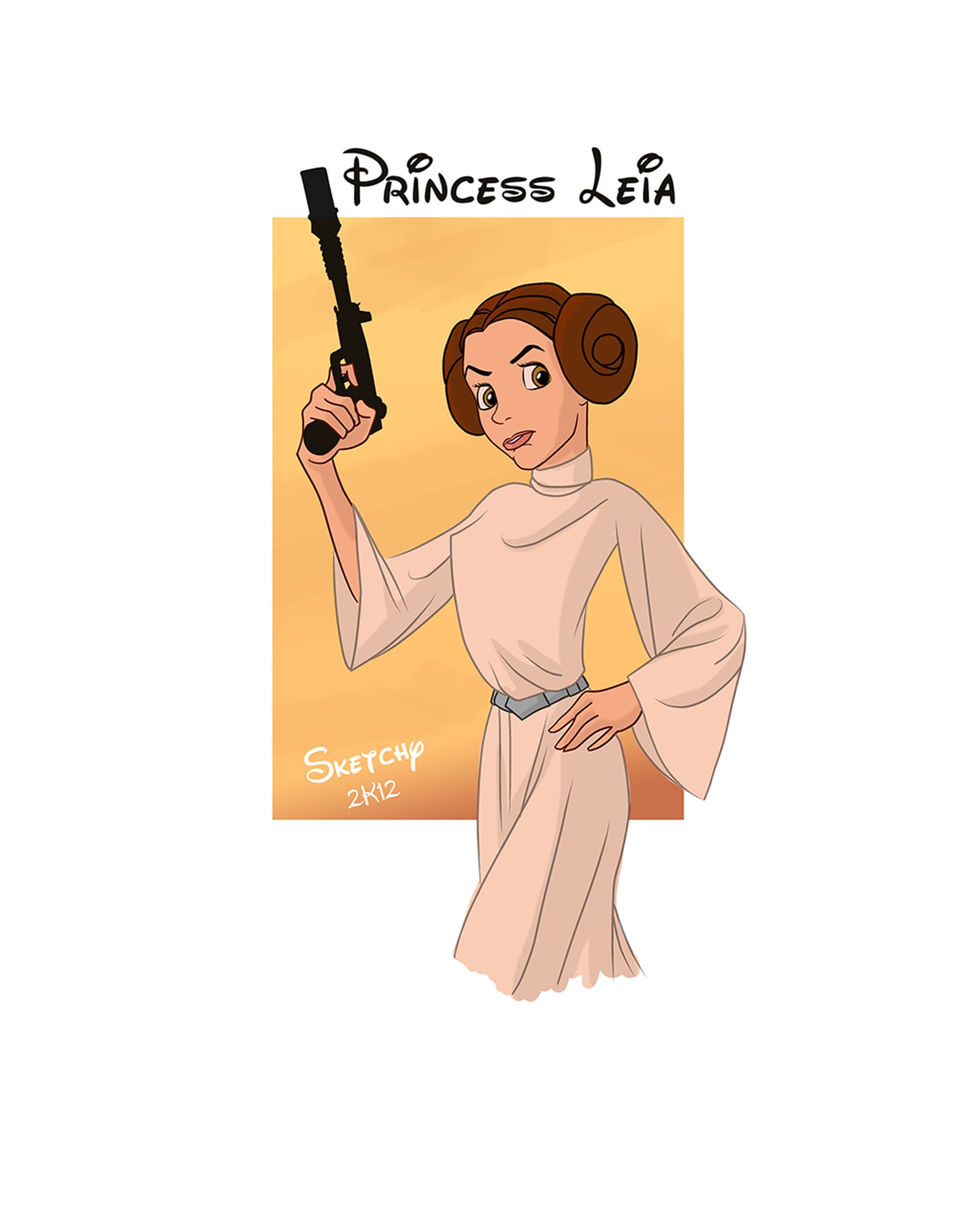 Disney Princess Leia Fan Art | PS Tech