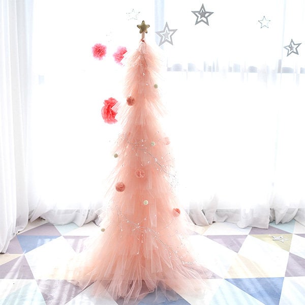 Where to Buy Pink Tulle Christmas Trees | PS Home