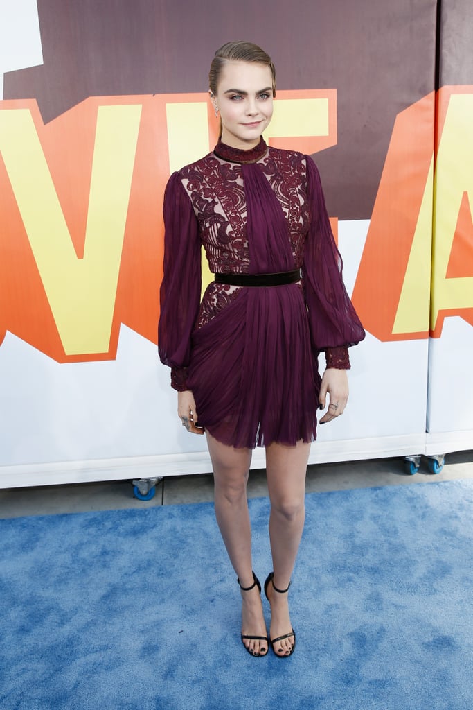 Cara Delevingne | MTV Movie Awards 2015 Red Carpet Dresses | POPSUGAR ...