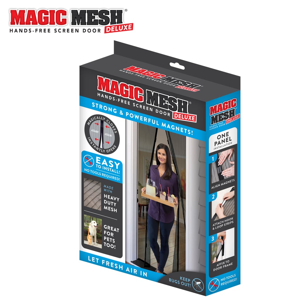 Magic Mesh Magnetic Hands Free Screen Door Cover Best As Seen On TV