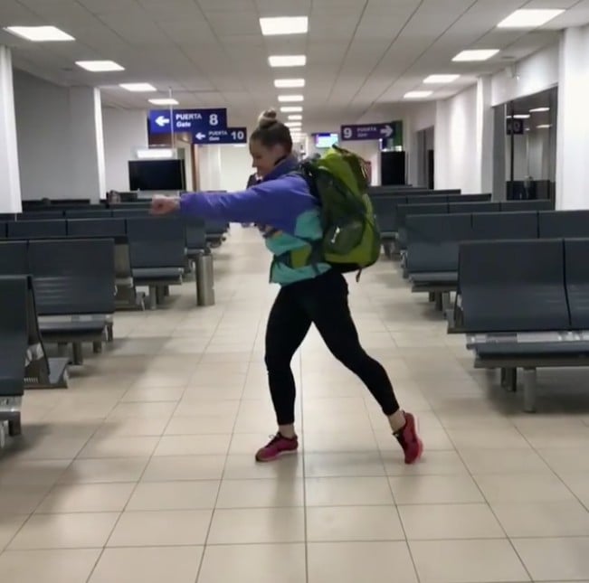 Personal Trainer's Airport Workout | POPSUGAR Fitness UK