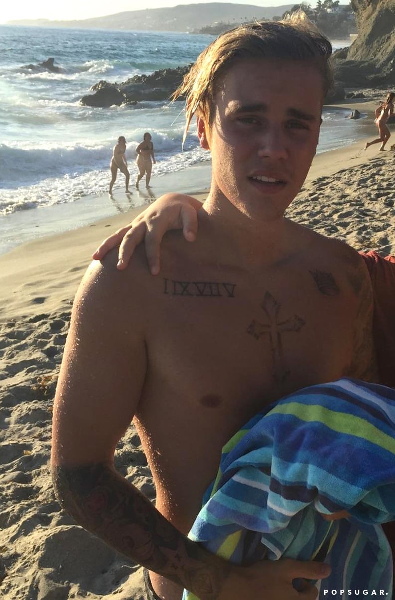 Justin Bieber Shirtless In Boxers