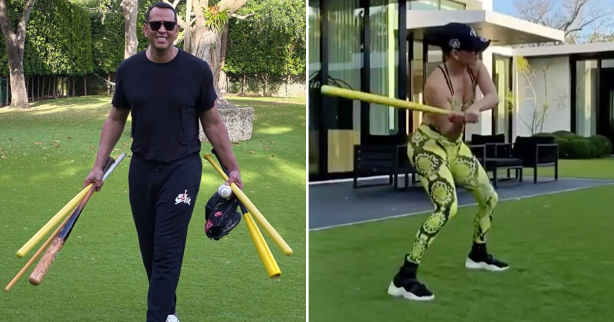 Jennifer Lopez and Alex Rodriguez Play Baseball With Kids | PS Fitness