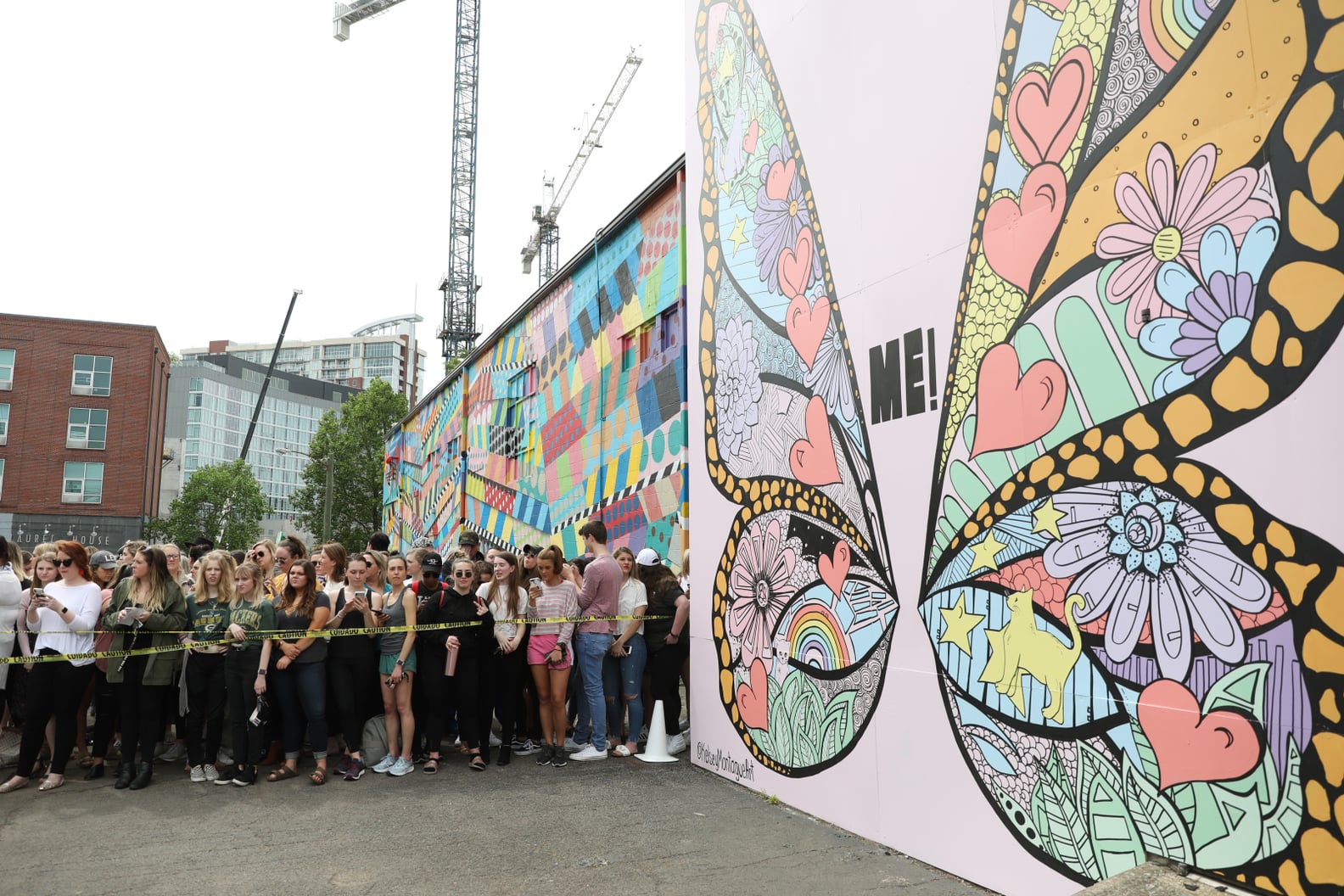 Taylor Swift Butterfly Wall Mural in Nashville 2019 Pictures | PS Celebrity