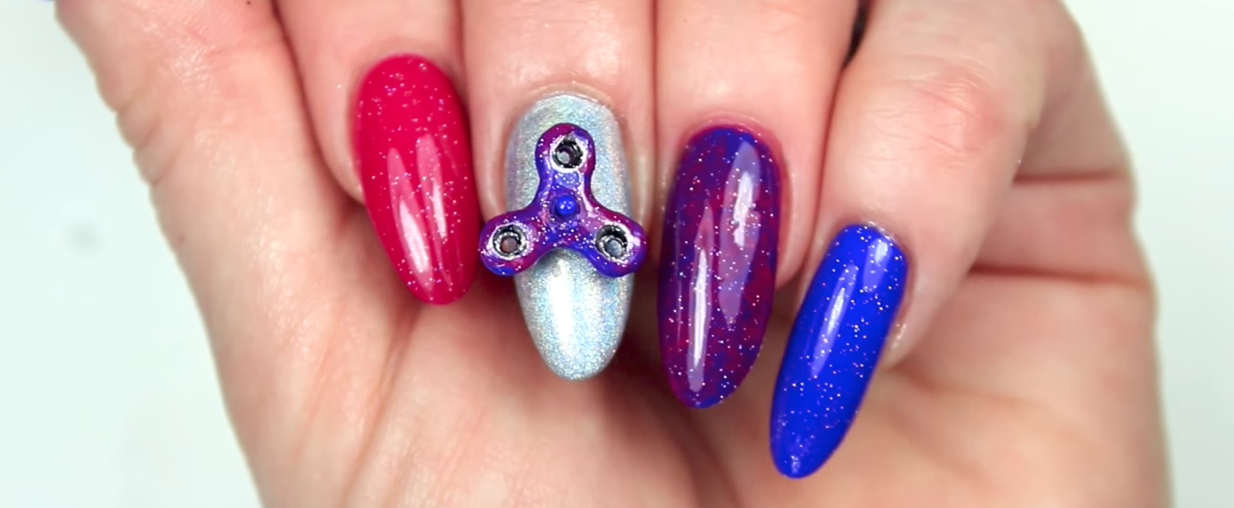 Fidget Spinner Nail Art | POPSUGAR Beauty