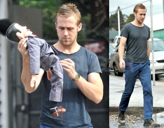 Ryan Gosling in a Rainy LA