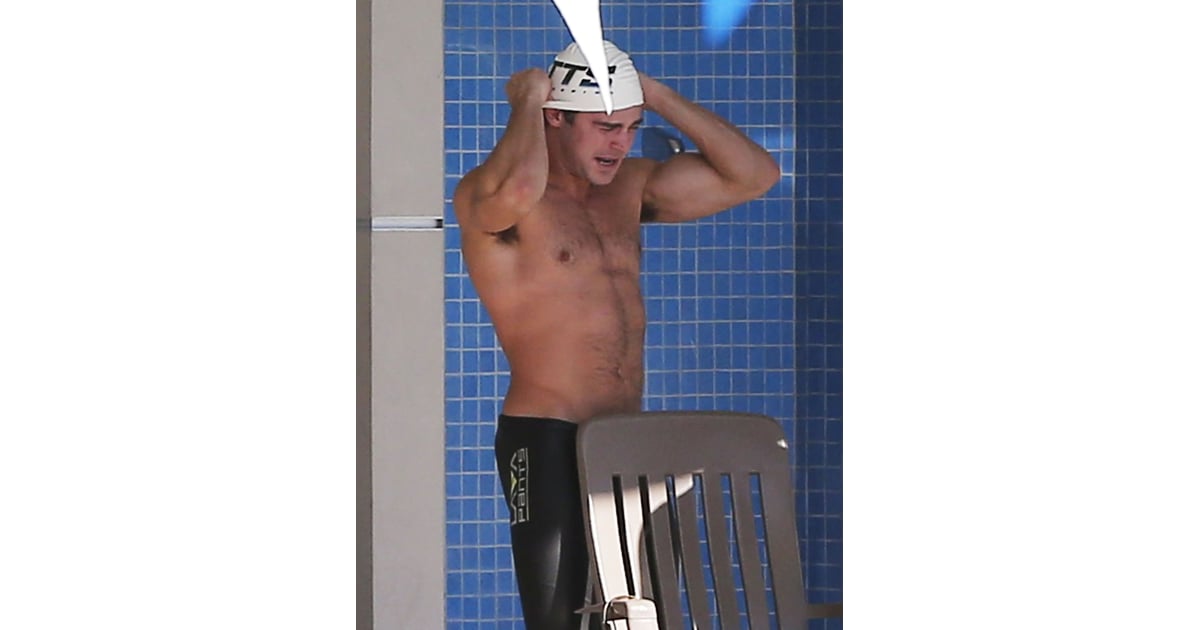 Zac Efron Taking a Swimming Class in LA Pictures | POPSUGAR Celebrity ...