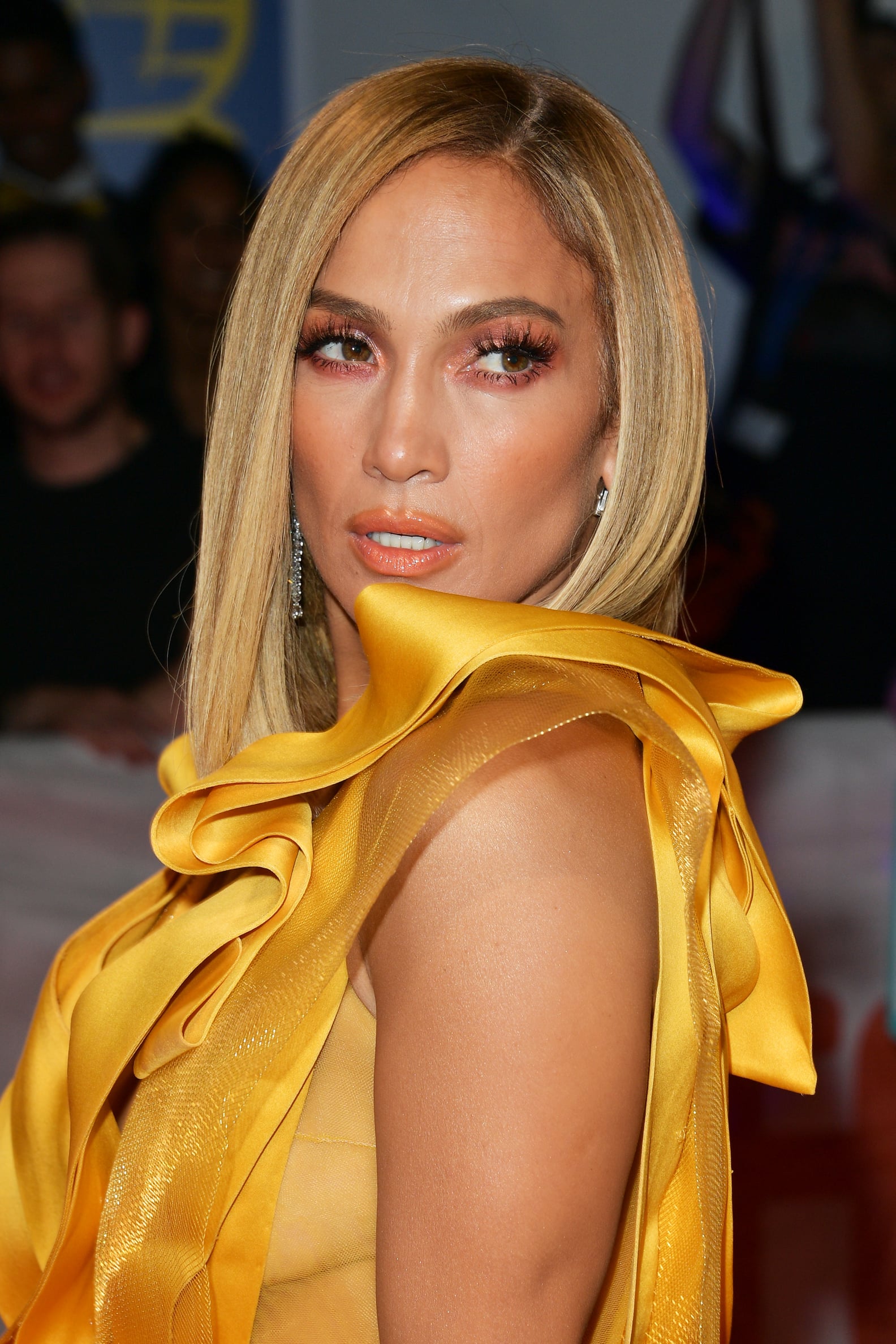 Jennifer Lopez Wears Yellow Gown to Hustlers TIFF Premiere | PS Fashion