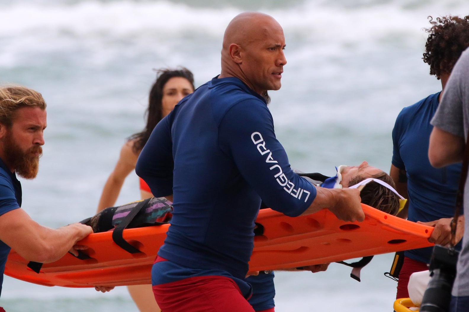 Dwayne Johnson Baywatch Movie Set Pictures | PS Celebrity