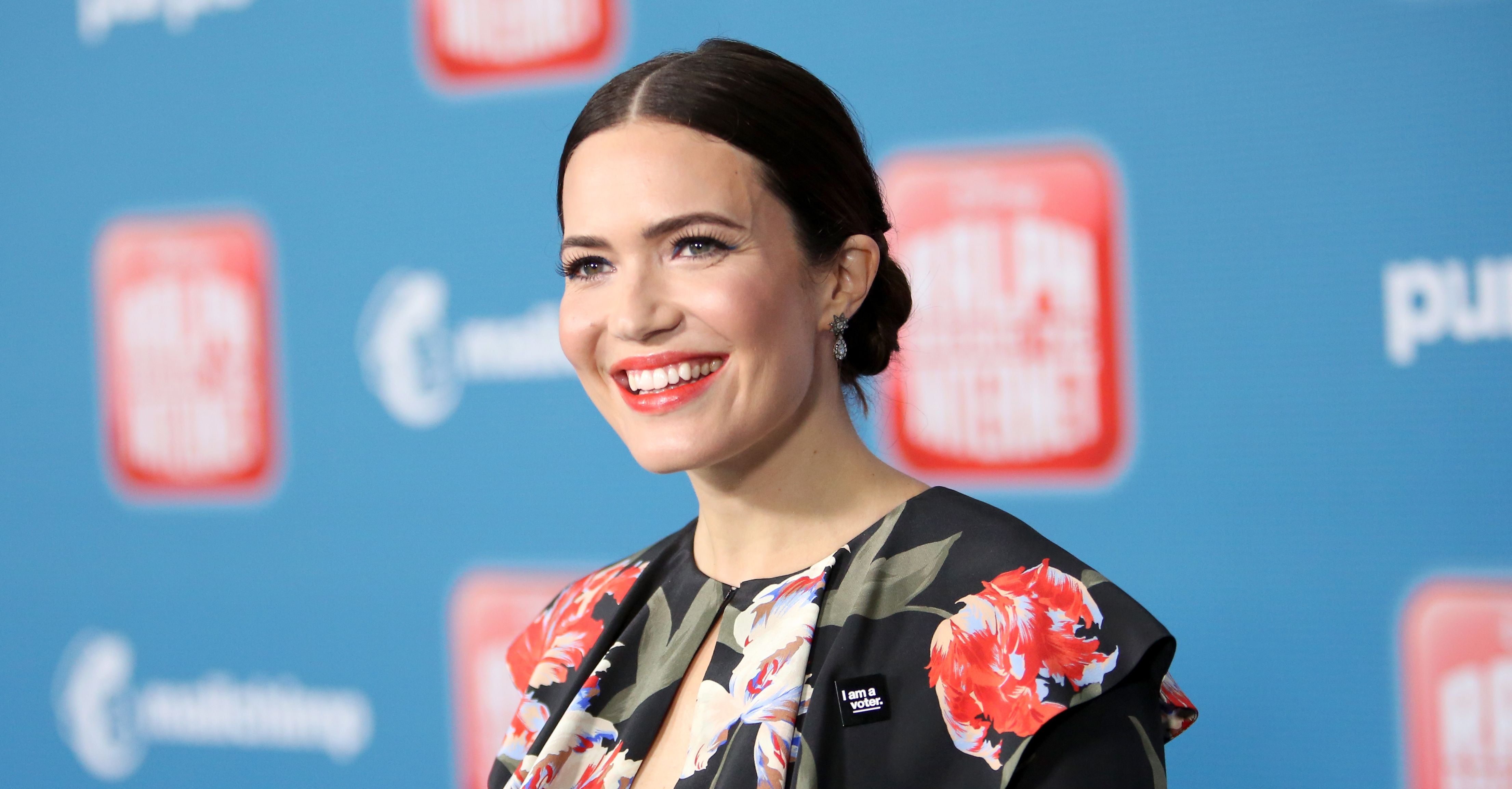 Mandy Moore Floral Dress Ralph Breaks the Internet Premiere | PS Fashion