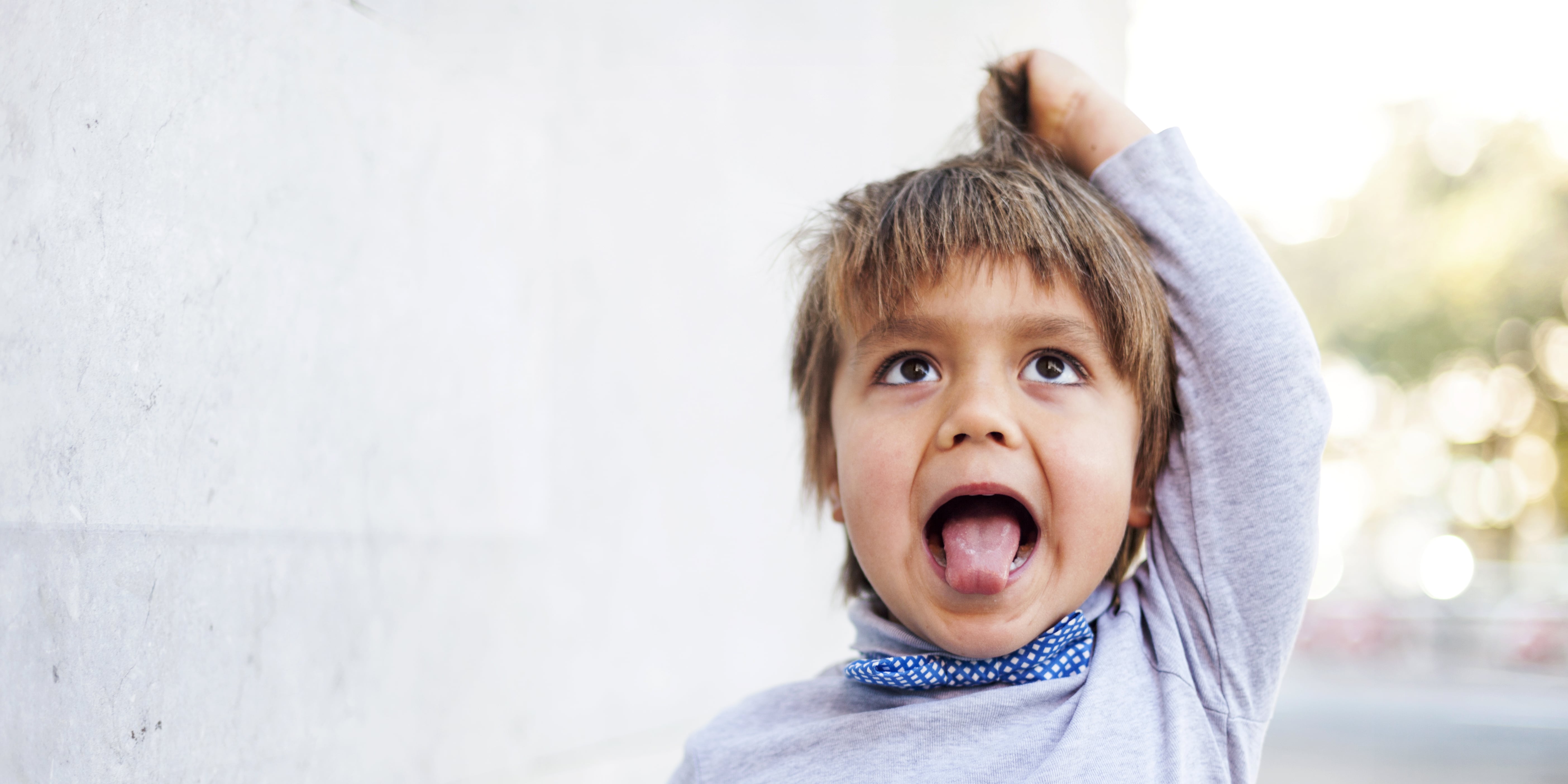 why does my child pull faces