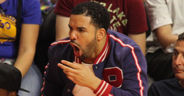 Drake at a Basketball Game in LA April 2015 | POPSUGAR Celebrity