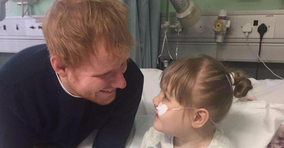 Ed Sheeran Singing to Sick Fan Melody Driscoll November 2016 | POPSUGAR ...