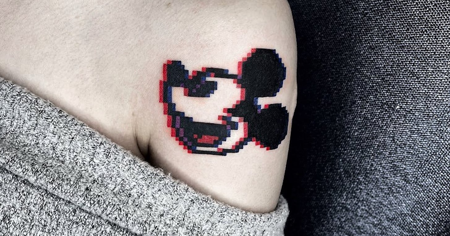 mickey tattoo simple