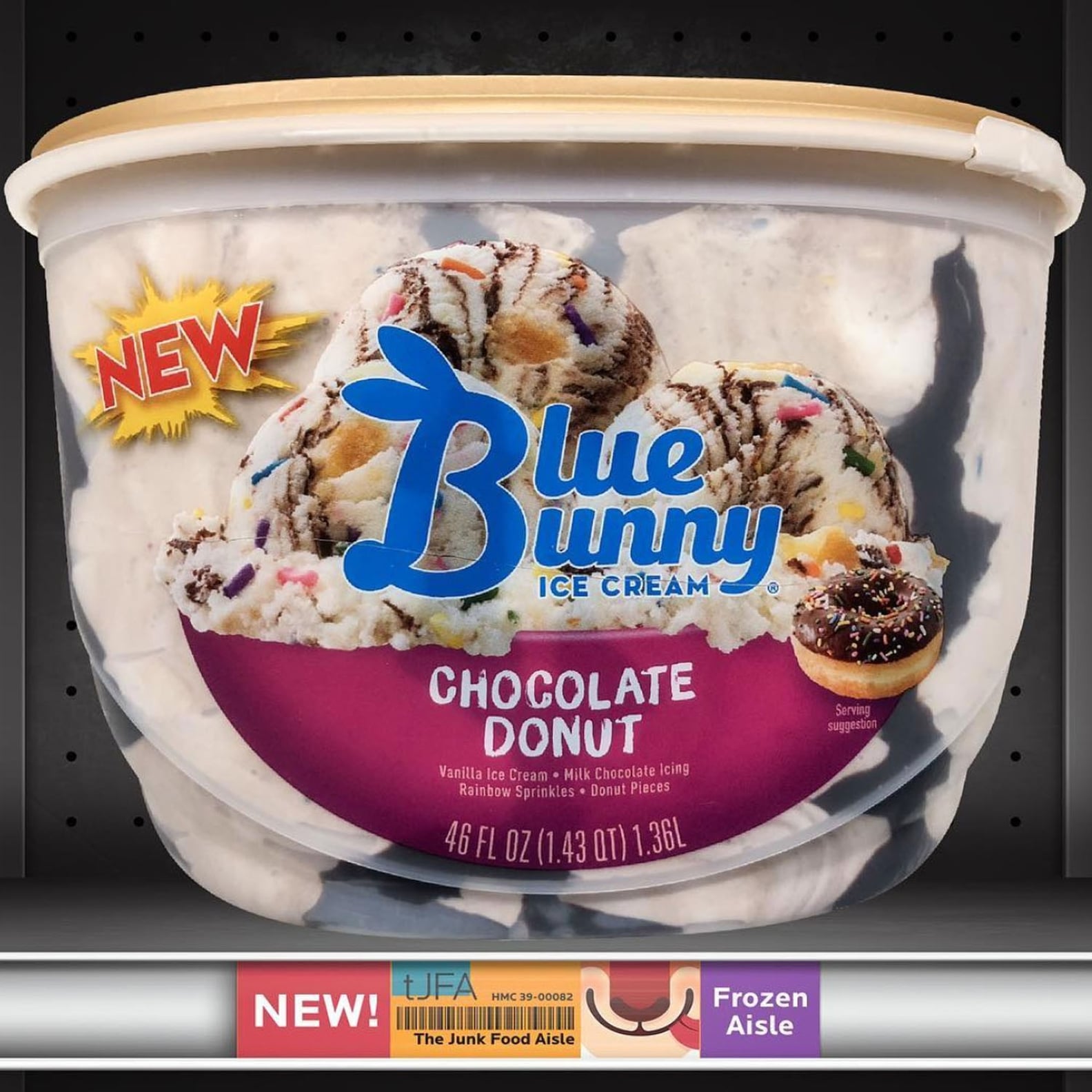 Blue Bunny Chocolate Donut Ice Cream | PS Food