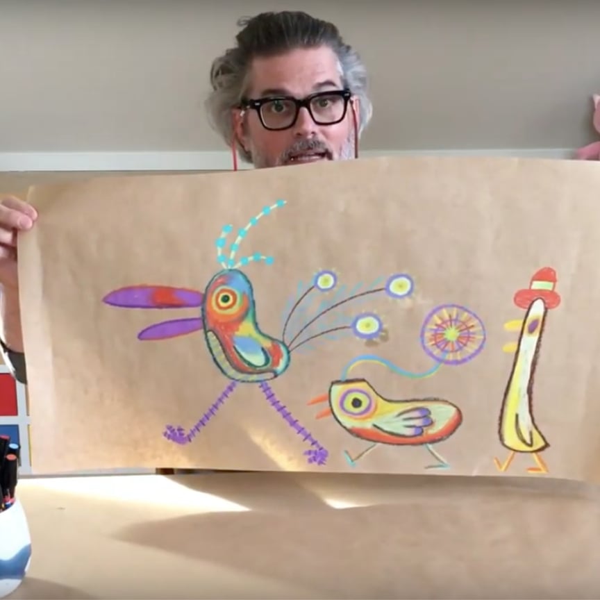Mo Willems's Free Virtual Lunch Doodles Sessions For Kids | POPSUGAR Family