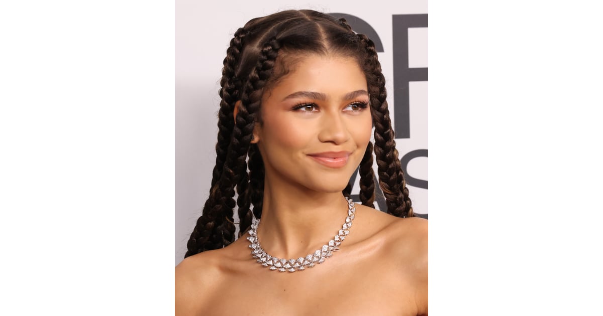 Zendaya Debuted Jumbo Box Braids At The Cfda Awards Popsugar Beauty