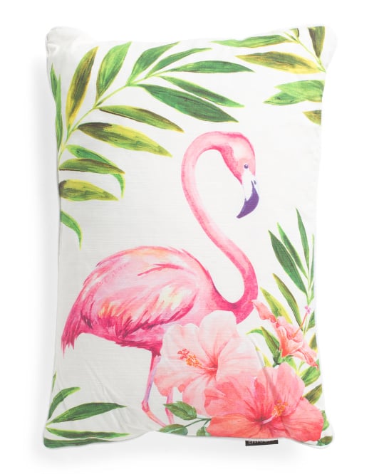 Cotton Flamingo Pillow | Best Home Decor From TJ Maxx 2019 | POPSUGAR ...