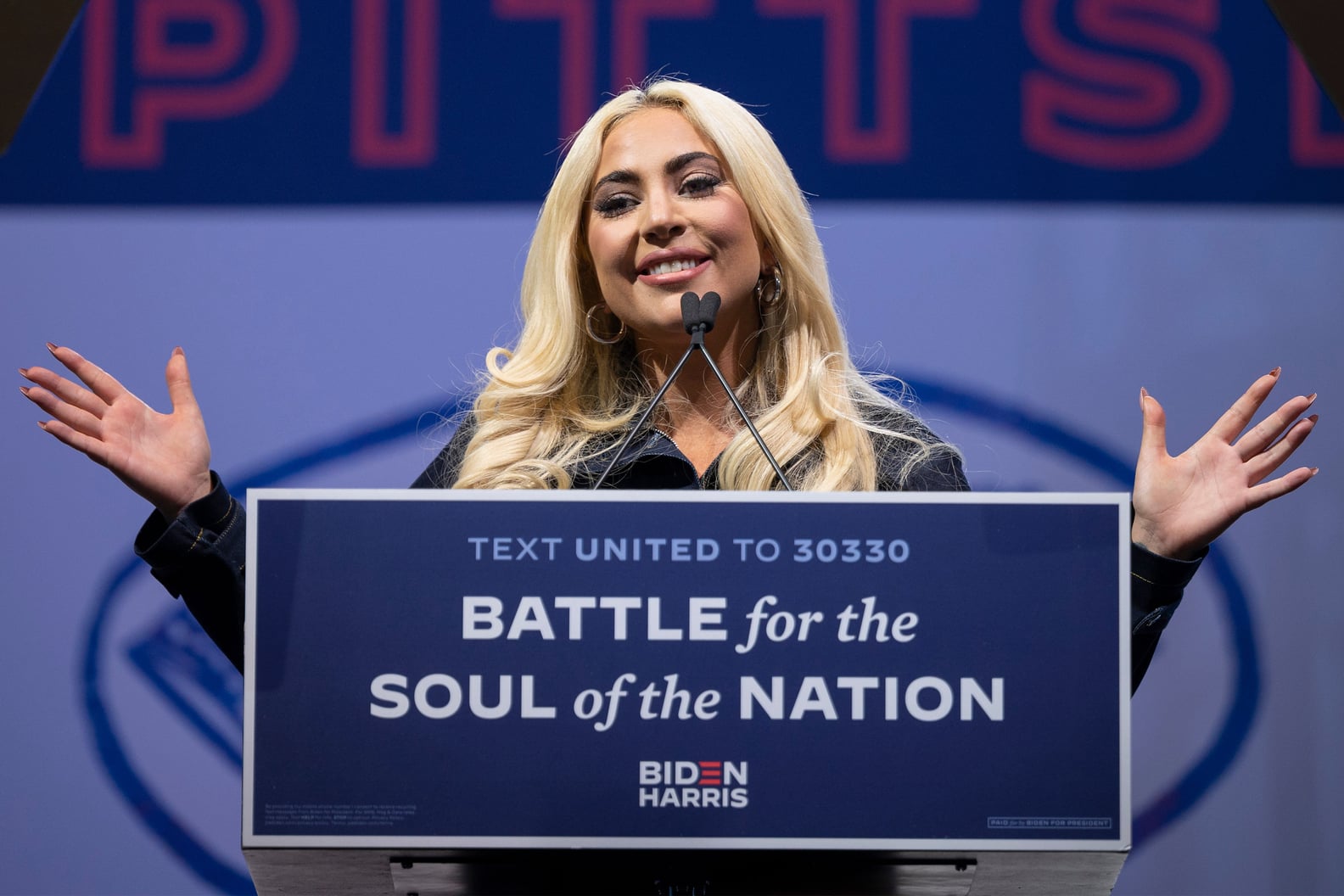 Watch Lady Gaga's Speech at Biden Rally in Pennsylvania | PS Celebrity