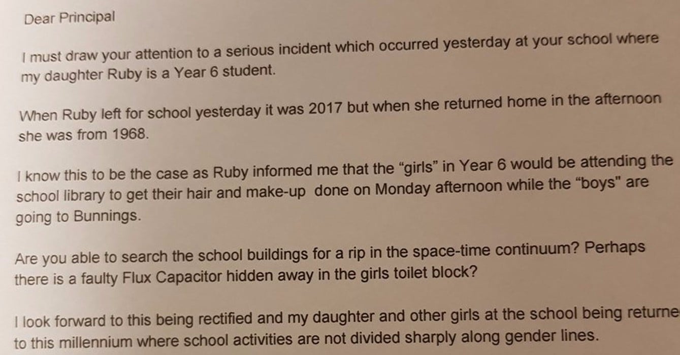 Dad Writes Letter to School About Sexist Activities | PS Family
