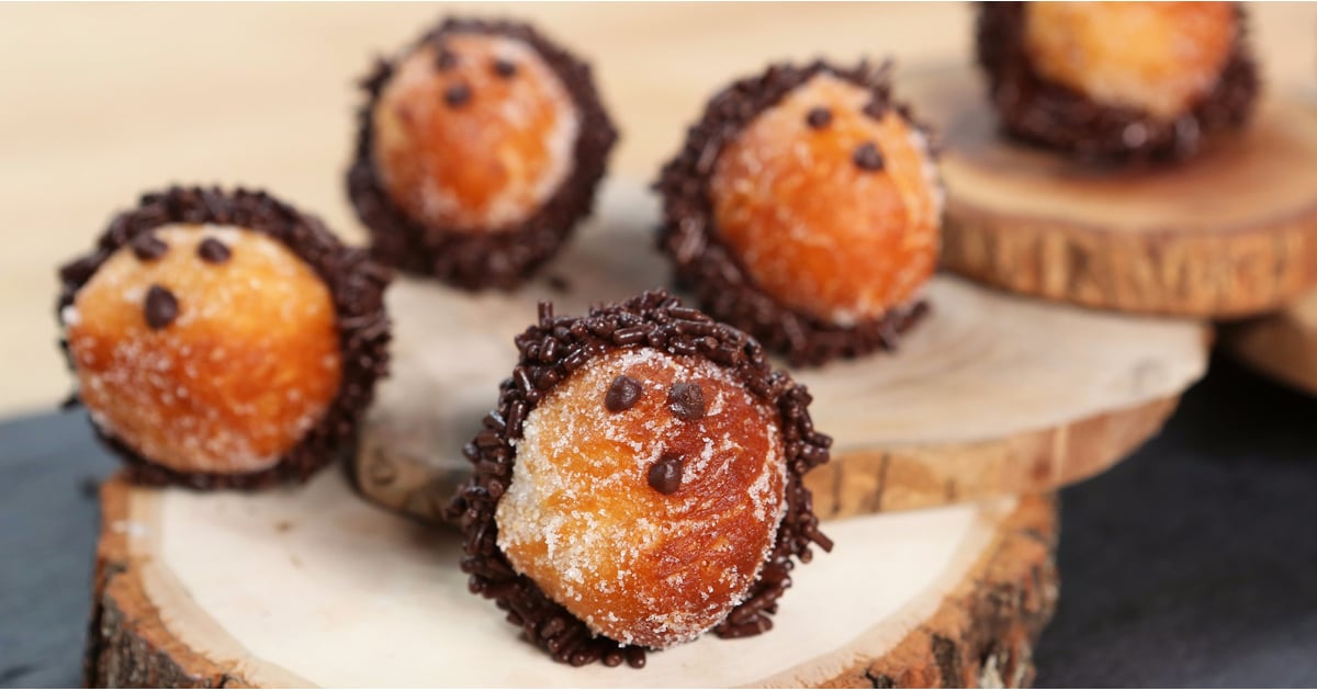 how to make hedgehog donut holes
