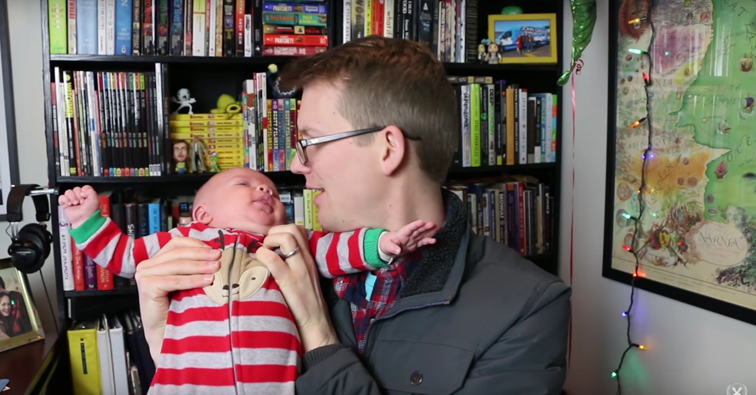 New Father of VlogBrothers Tells 41 Dad Jokes in 4 Minutes | PS Family