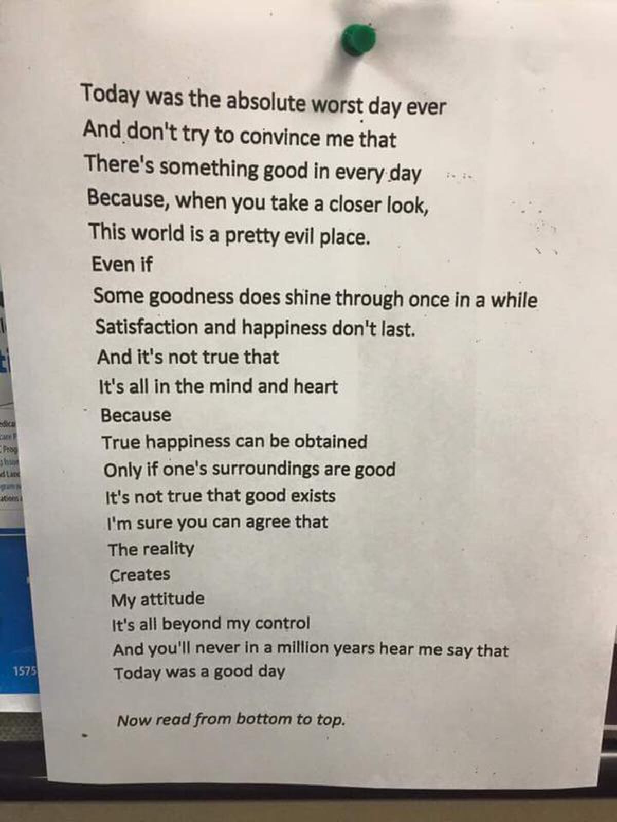 Poem Reads Negative and Positive | PS Tech