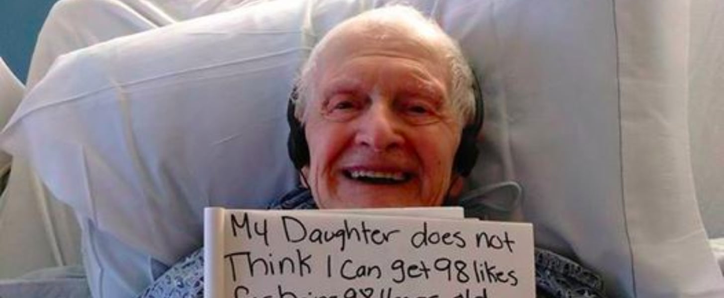 Grandfather's Facebook Photo Goes Viral For His Birthday | POPSUGAR Tech