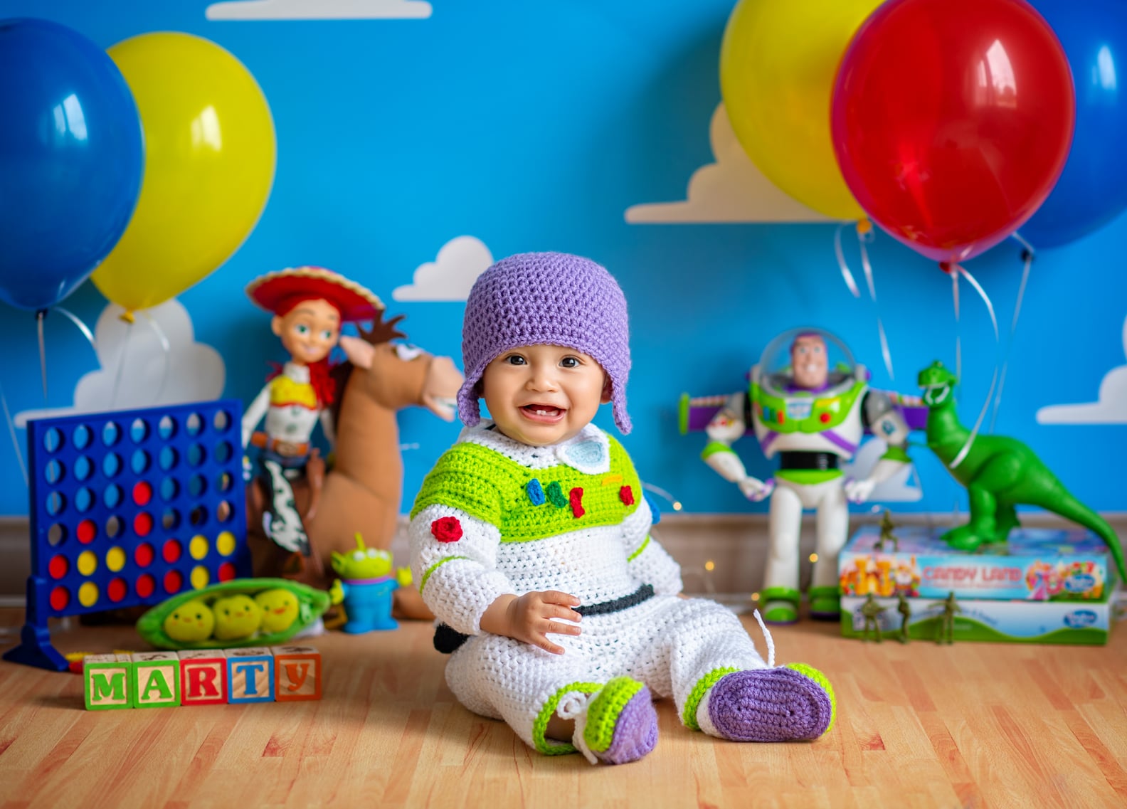 Newborn Photos in Crocheted Disney Outfits | PS Family