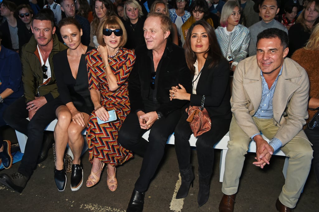 Anna Wintour, Salma Hayek and Husband at London Fashion Week | POPSUGAR ...