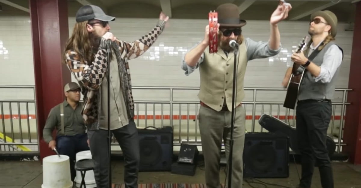 Adam Levine and Jimmy Fallon in Disguise in NYC Subway | PS Celebrity