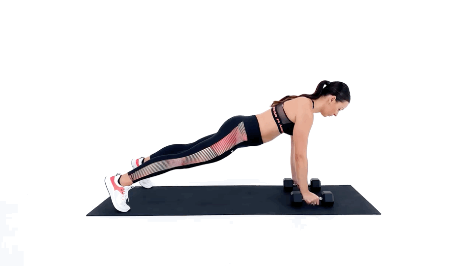 Plank Row | 20-Minute Upper-Body Dumbbell and Bodyweight Workout ...