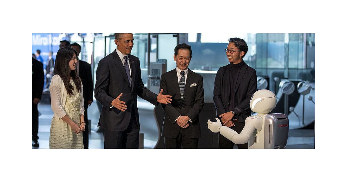 President Obama Plays Soccer With Robot | Video | POPSUGAR Tech