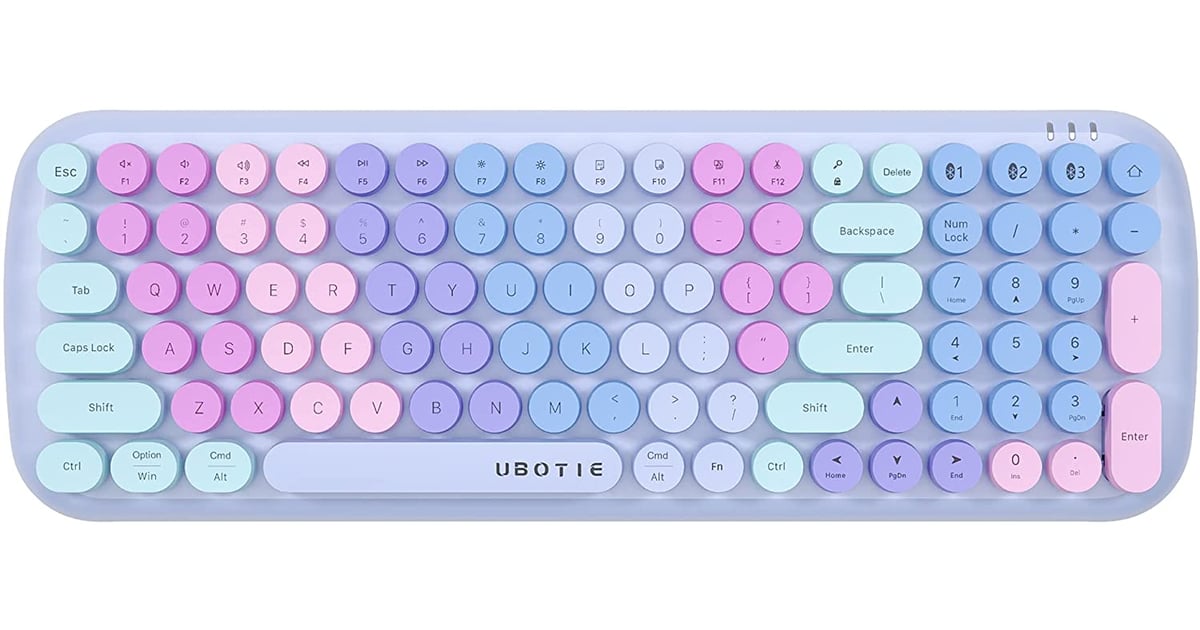 UBOTIE Colorful Bluetooth 100-Key Keyboards | Best Colorful, Cute ...