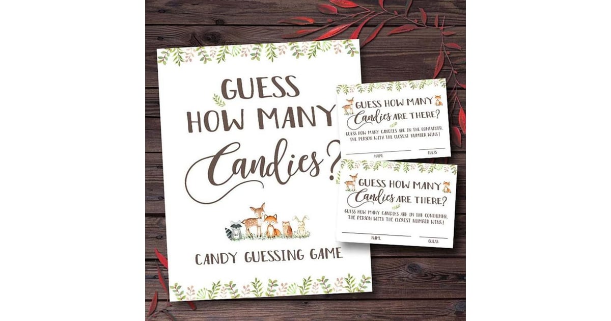 Guess How Many Candies Are In The Jar Baby Shower Printable Game 30 