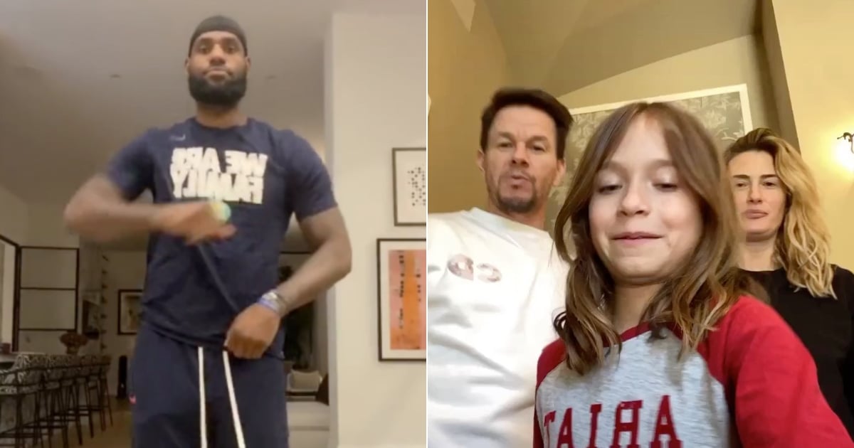 The James Family | Celebrity Families Film Dance Videos During Self ...