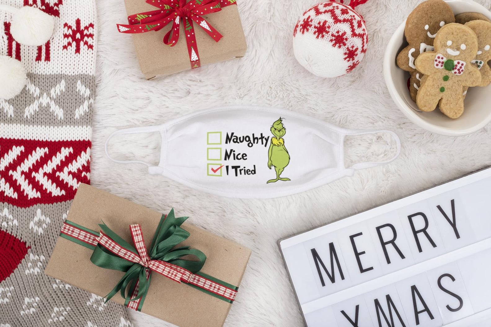 Christmas-Themed Fabric Face Masks | POPSUGAR Smart Living