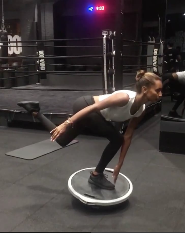Jasmine Tookes BOSU Ball Exercise | POPSUGAR Fitness