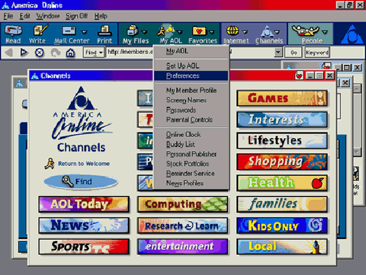 AOL in the '90s | PS Tech