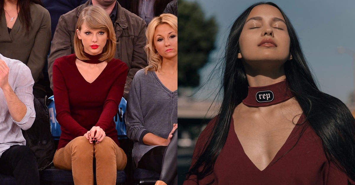 Taylor Swift Backward Sweater | POPSUGAR Fashion