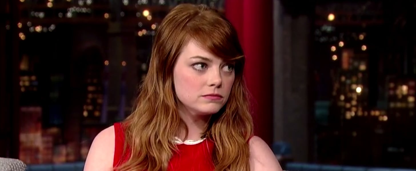 Emma Stone Interview on Letterman July 2014 | Video | POPSUGAR Celebrity